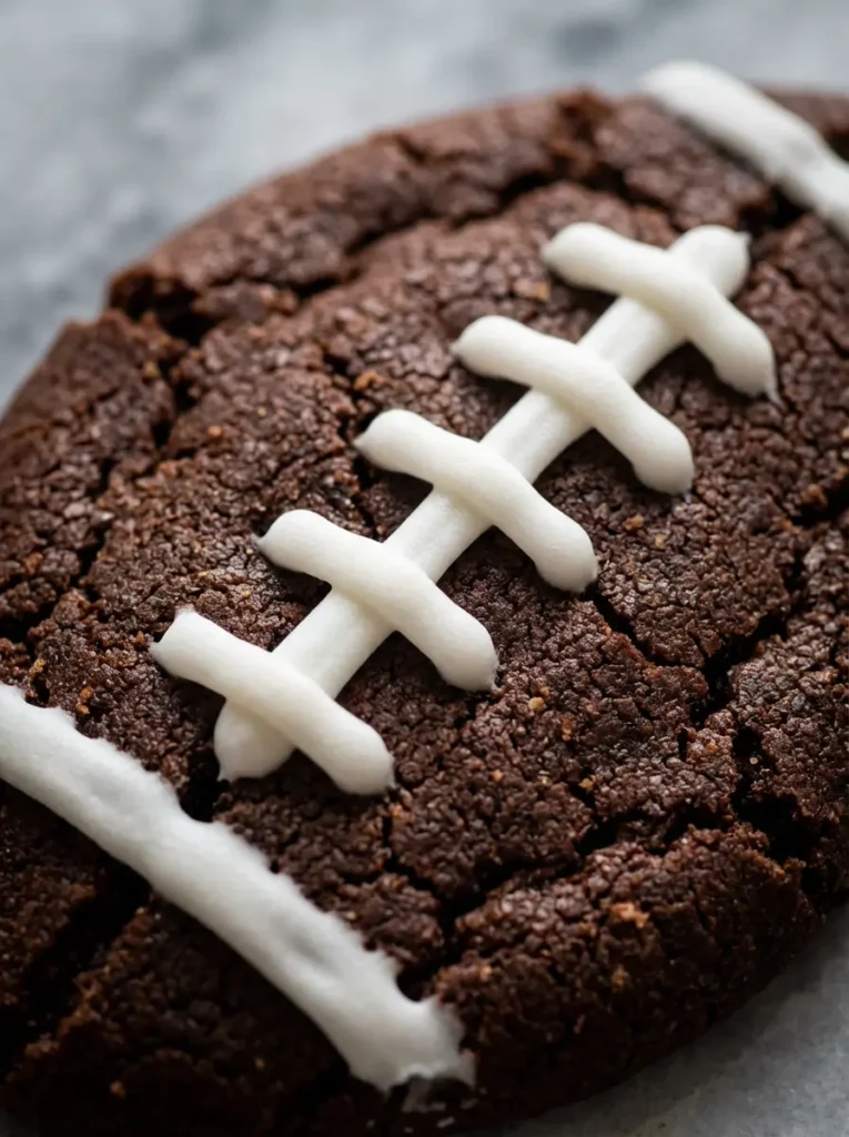 Easy Chocolate Football Cookies Recipe for Game Day